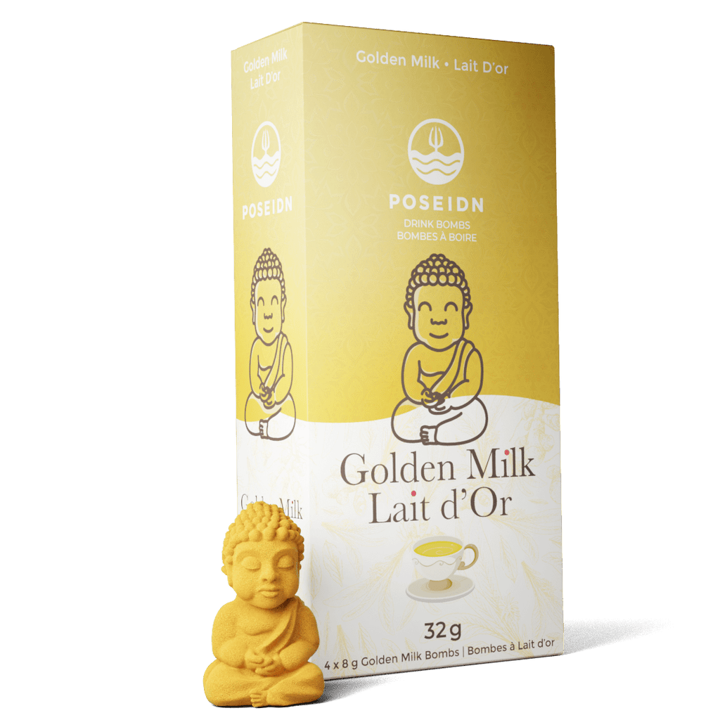 Golden Milk - Tea Bomb made with turmeric - Poseidn